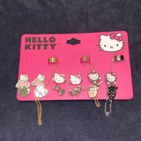 Hello Kitty | Jewelry | Hello Kitty Earring Set | Poshmark